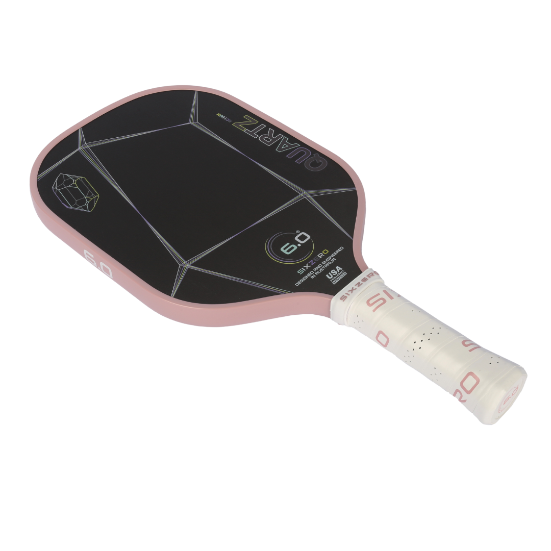 Six Zero - Quartz 15mm Pickleball Paddle - Rose – The Pickleball Studio